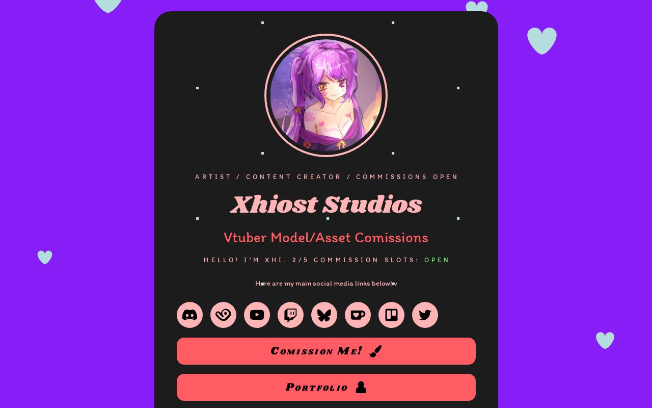 Xhiost Studios Website